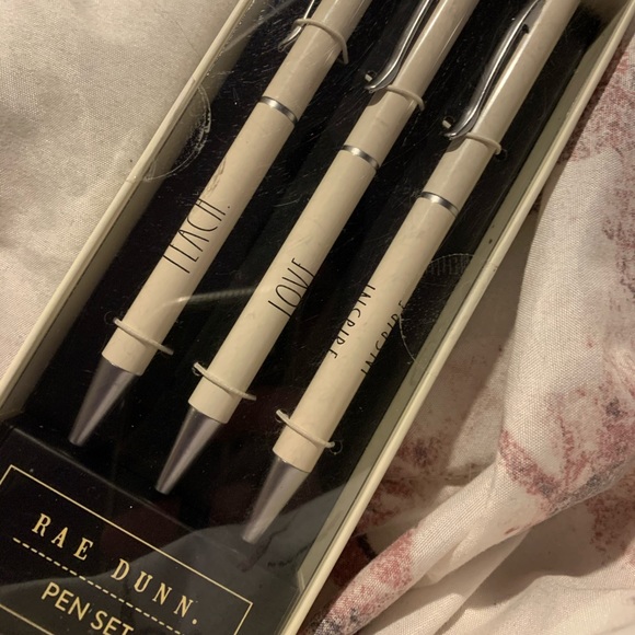 Rae Dunn | Other | Rae Dunn Pen Set Teach Love Inspire | Poshmark